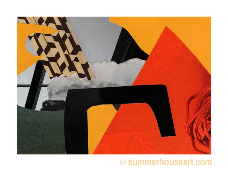 Playing With Collage on Quiet Afternoon – Summerhouse Art