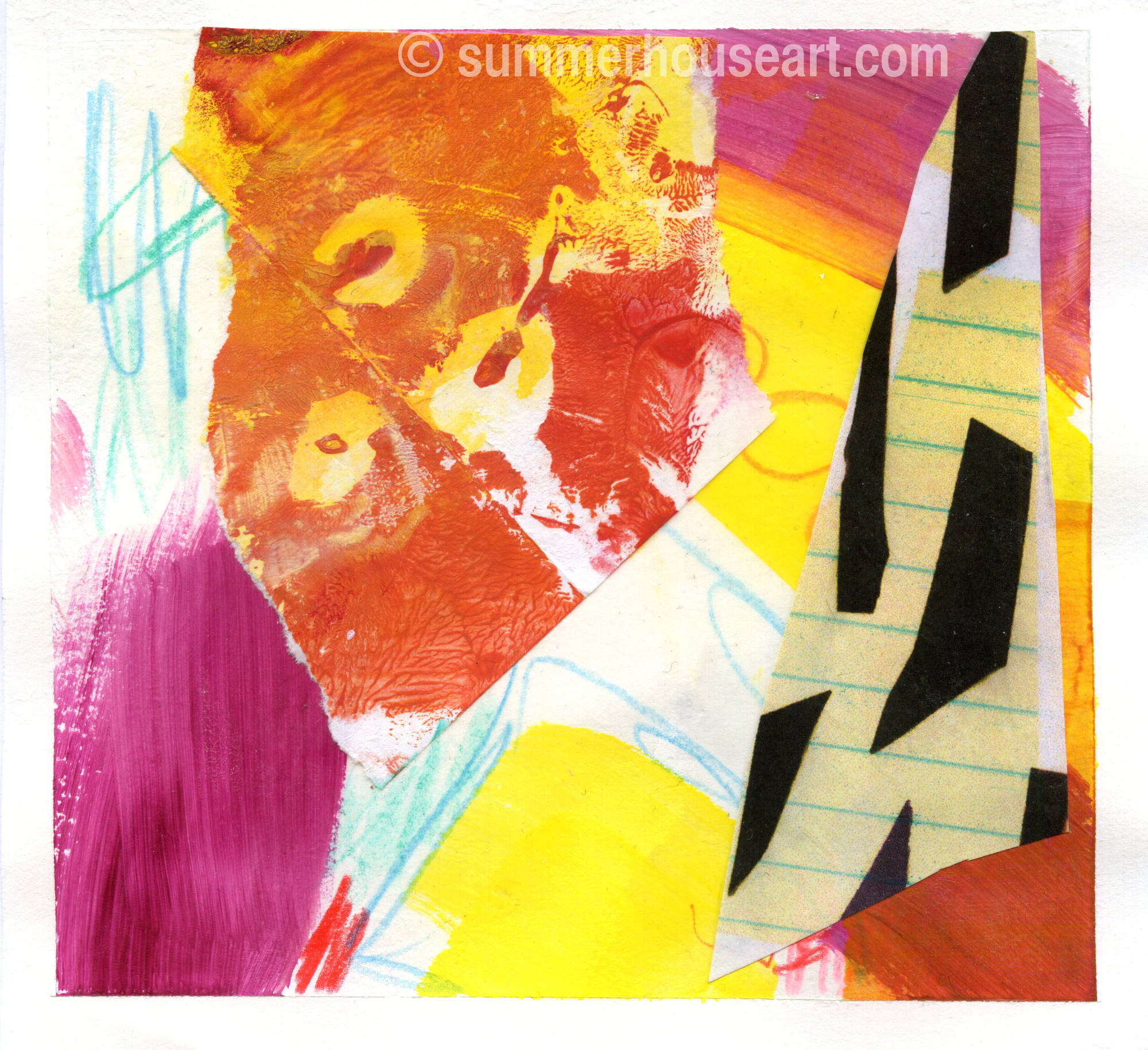 Making the Switch from Fabric Collage to Small Paper Collage ...