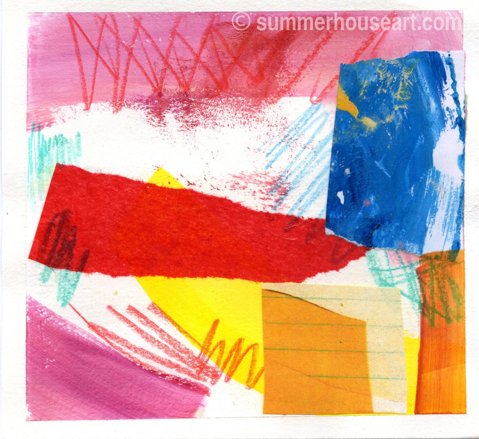 Making the Switch from Fabric Collage to Small Paper Collage ...