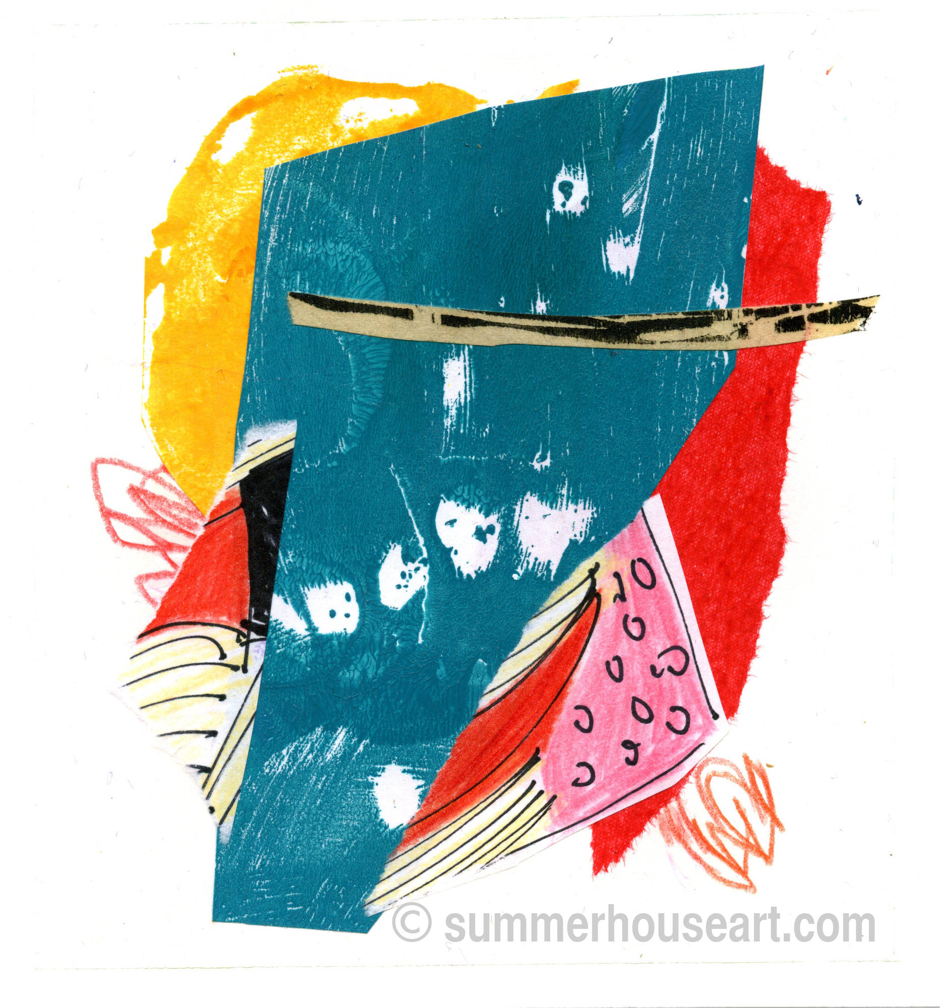 abstract paper collage – Summerhouse Art