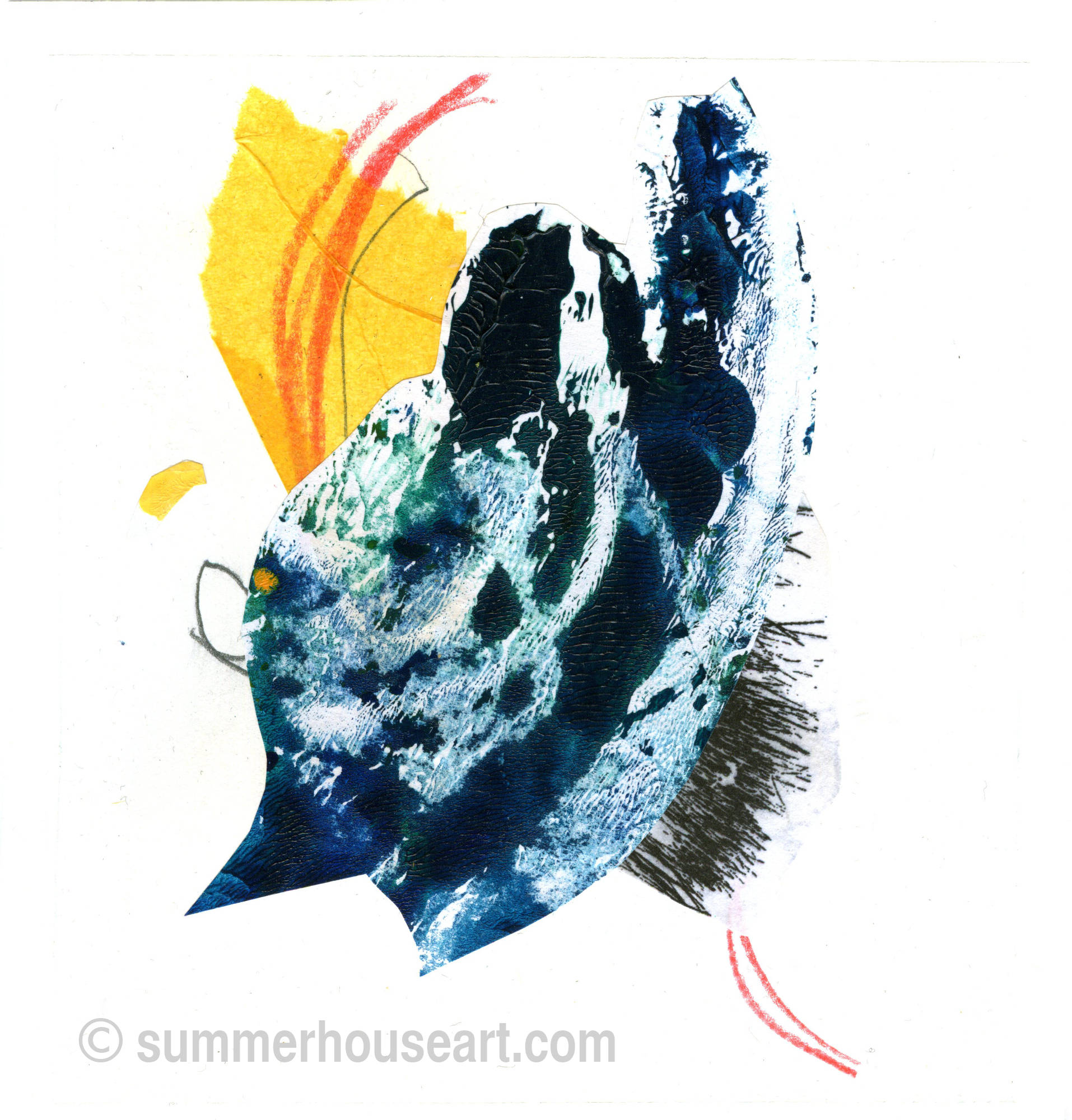 Another set of Small Abstract Collages – Summerhouse Art