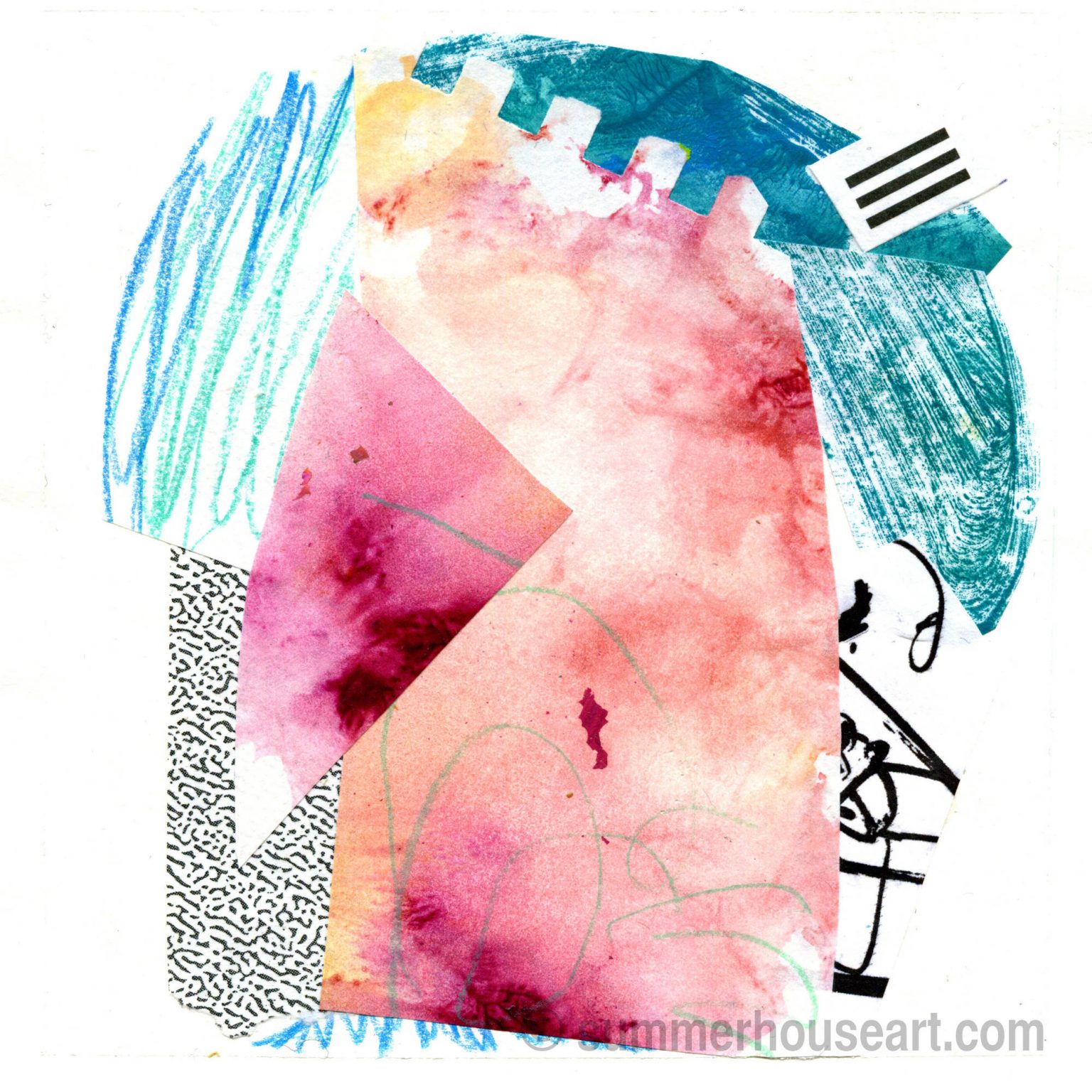 abstract paper collage – Summerhouse Art