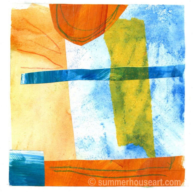 My Latest Set of Small Abstract Paper Collages – Summerhouse Art