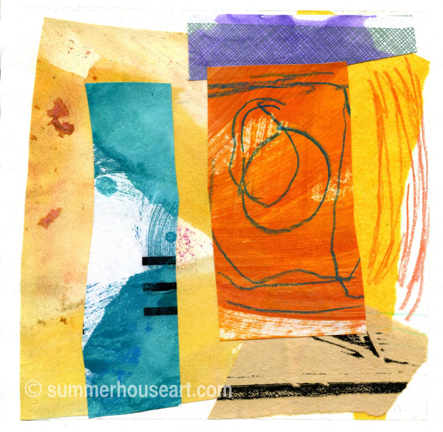 abstract paper collage – Summerhouse Art